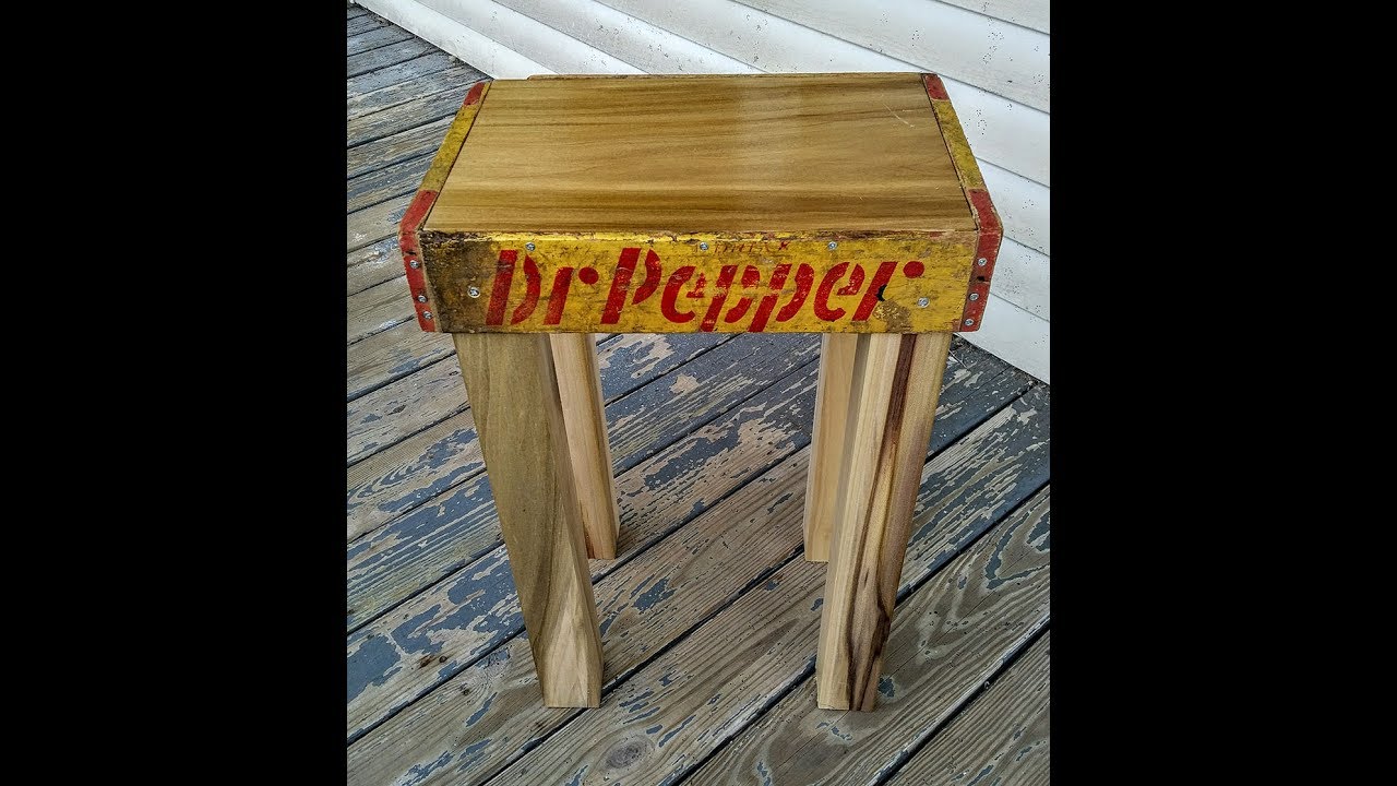 Dr Pepper Soda Crate End Table - YouTube