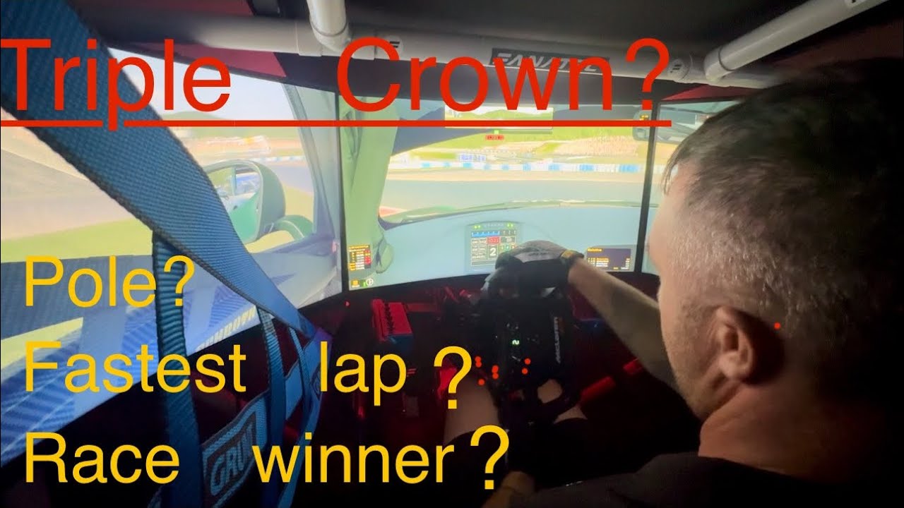 My best race so far did I get the triple crown pole + fastest lap ...