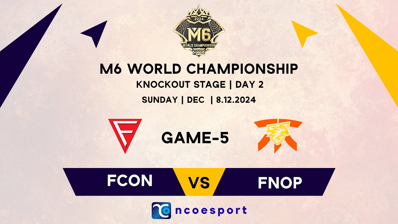 FALCON ESPORTS VS FNATIC ONIC PH GAME-5| M6 WORLD CHAMPIONSHIP | FCON ...