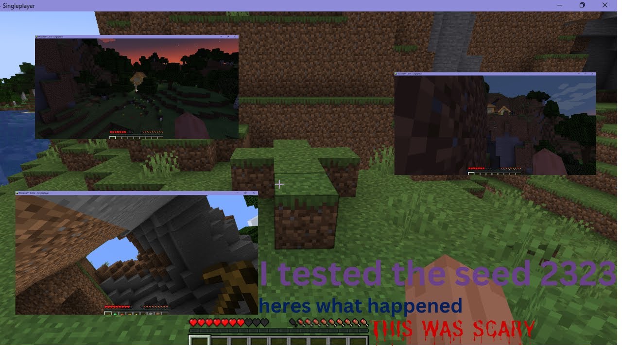 scary minecraft seed 2323 - YouTube