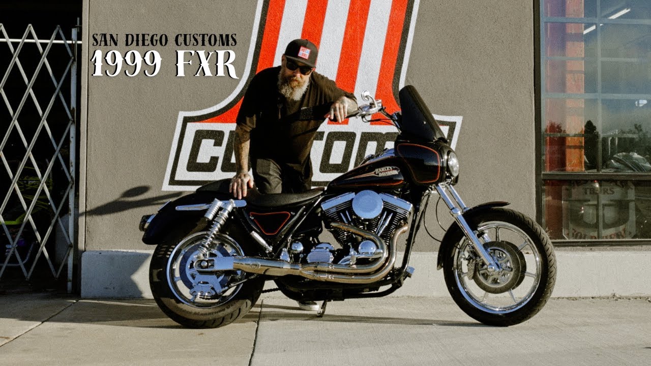Russell's classic 1999 FXR by San Diego Customs - YouTube