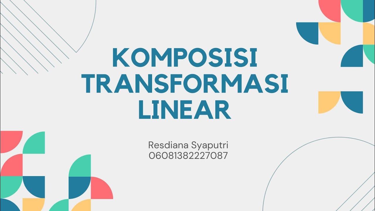 Komposisi Transformasi Linear - YouTube
