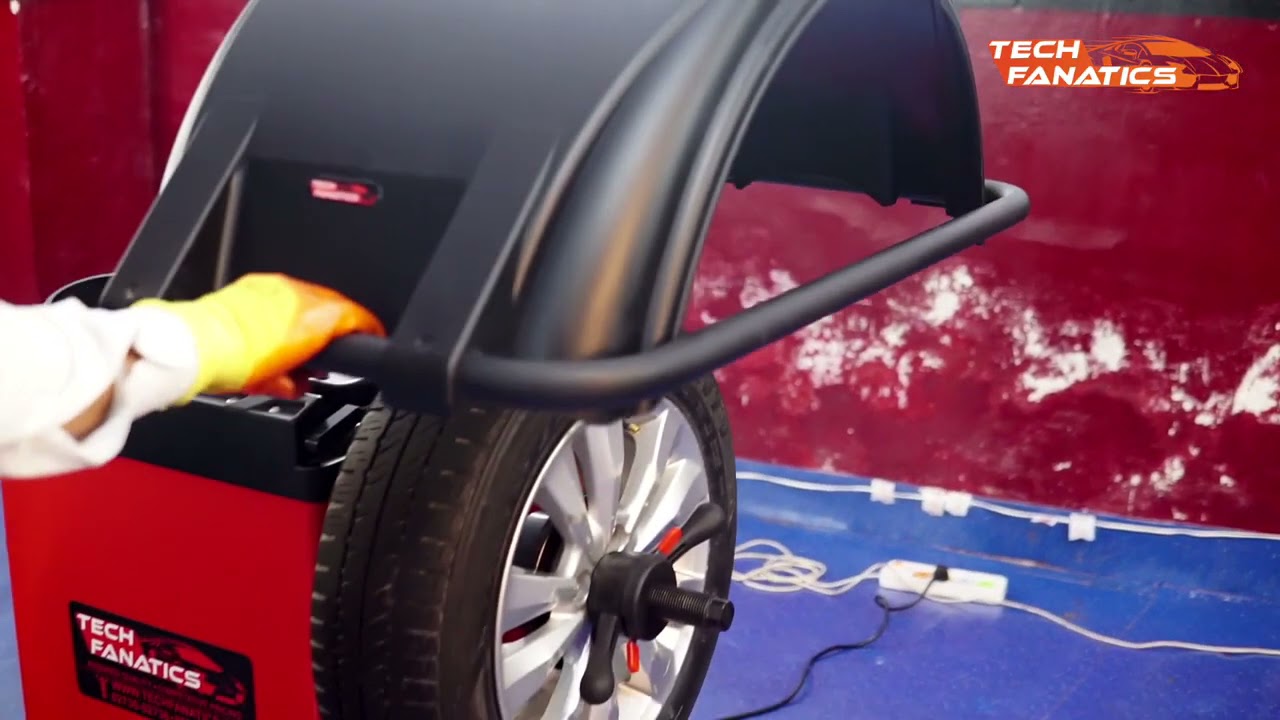 Wheel Balancer Operation WBD 2200 - YouTube