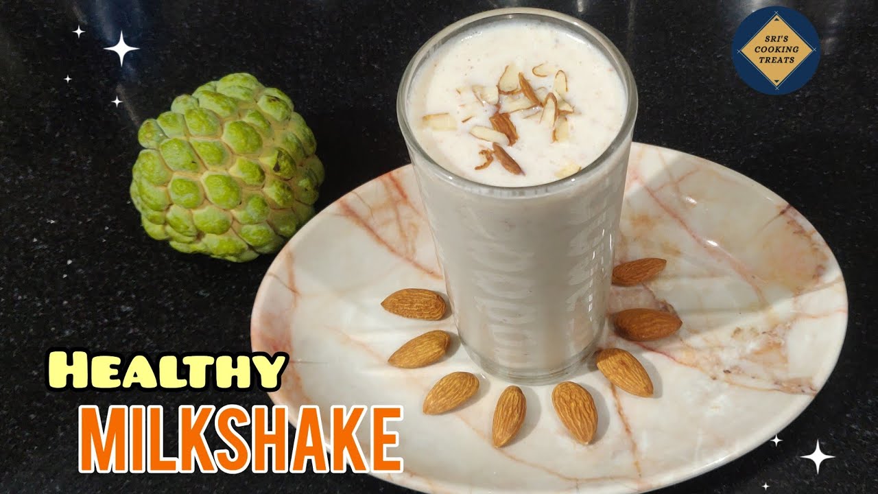 Seethapalam Milkshake | Custard Apple Milkshake | Healthy seasonal ...