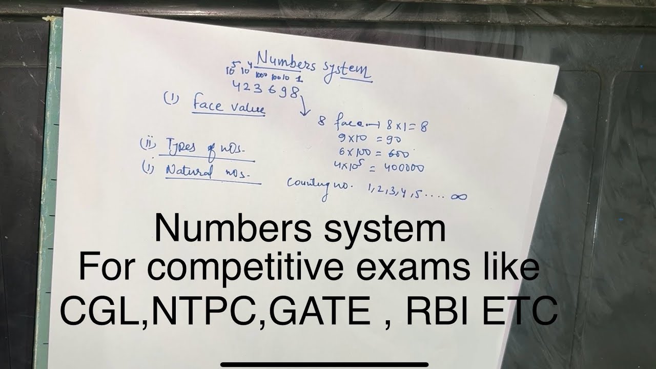 Lec 01 | Number System | For competitive exams like Gate,CGL,RRB NTPC ...