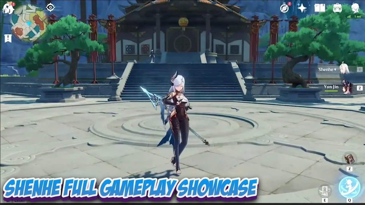 Shenhe Full Gameplay Showcase - YouTube