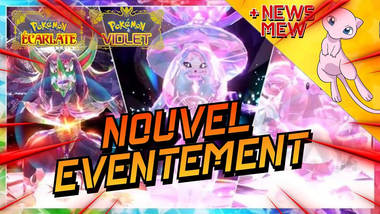 NOUVEL EVENEMENT TERA RAID 5⭐️+ NEW MEW dans Pokémon ECARLATE/VIOLET ...