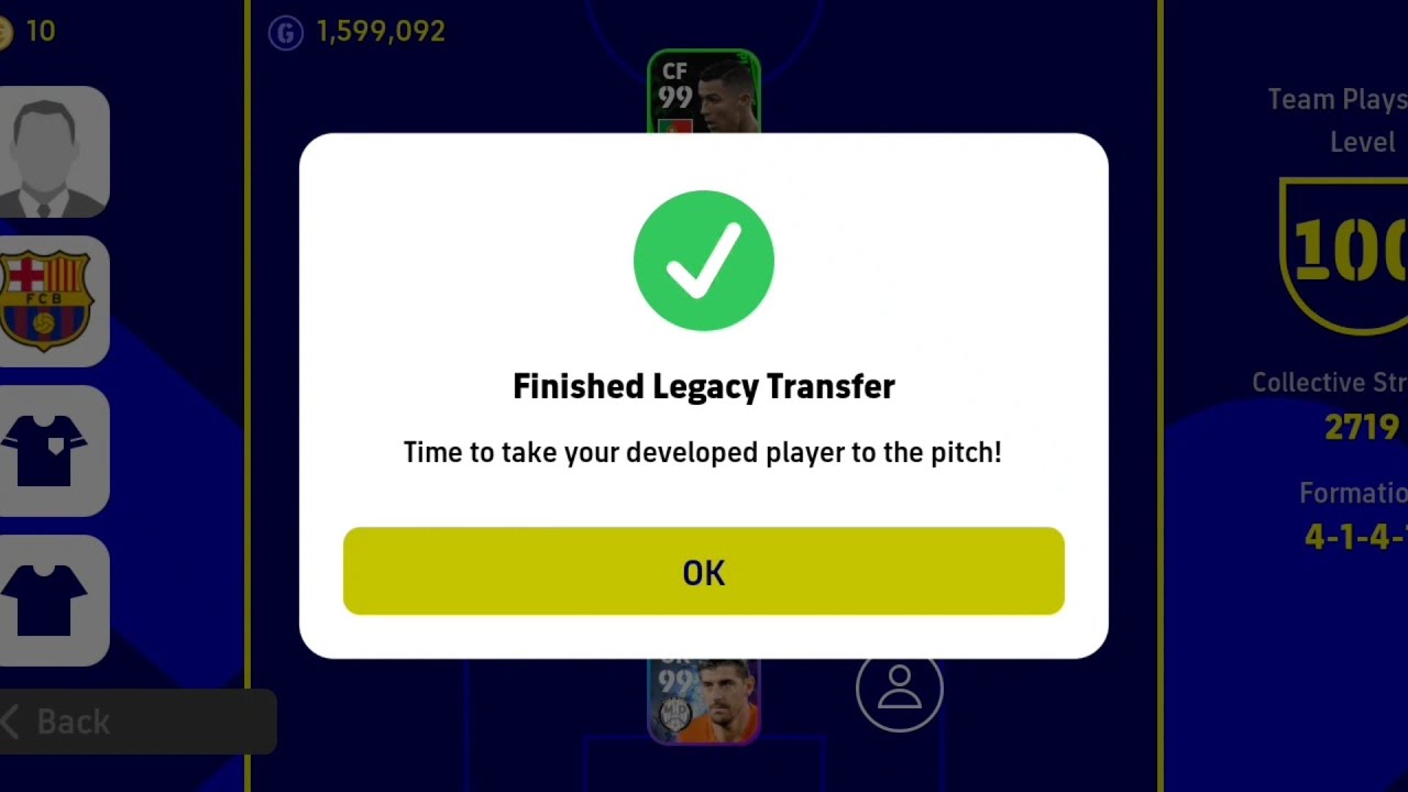 How to use Legacy Transfer in efootball 2023 New update - YouTube