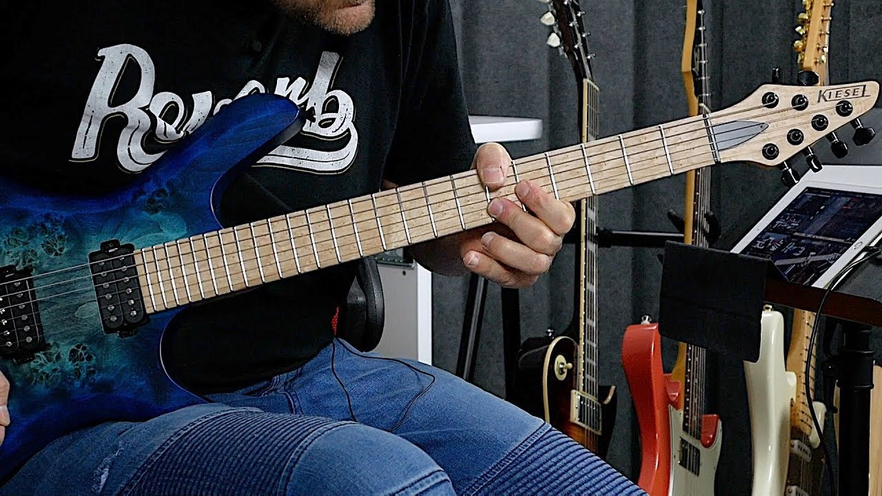 Playing a Kiesel Custom Guitar For The First Time - YouTube