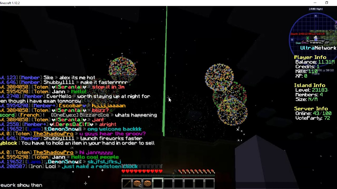 Firework Show In Mc!!!!! - YouTube