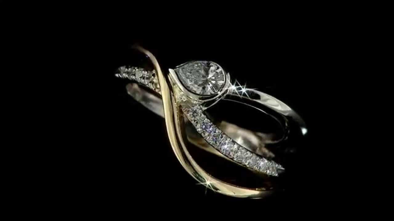 Mark Michael Diamond Designs Two Tone Gold and Diamond Ring - YouTube