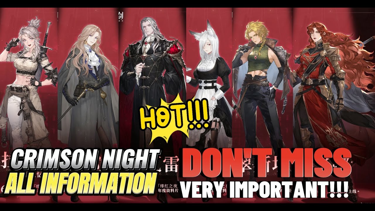 Important Information Crimson Night Event English Voiceover Sword Of Convallaria Dont