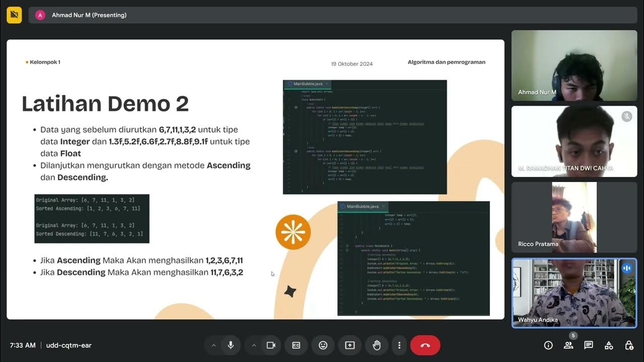 BUBBLE SORTING - TUGAS ALGORITMA PEMROGRAMAN - YouTube
