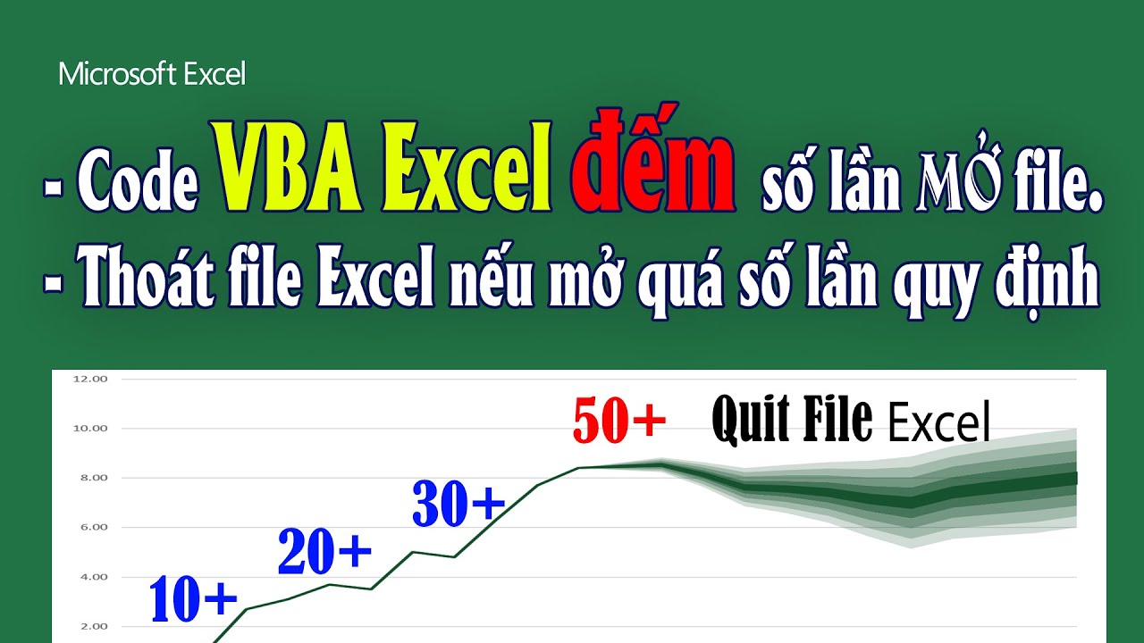 Code VBA đếm số lần mở file Excel, thoát file Excel nếu mở quá số lần ...