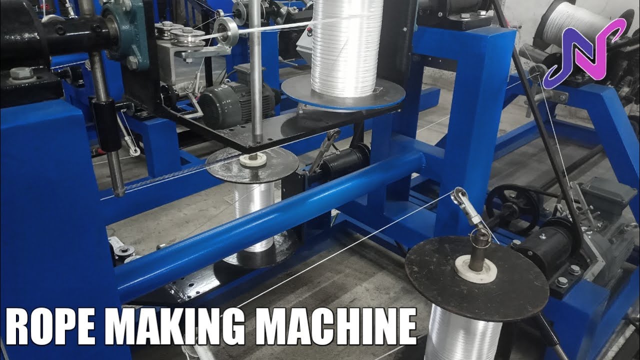 Rope Making Machine | Navkar Plastotech | Bhavnagar - YouTube