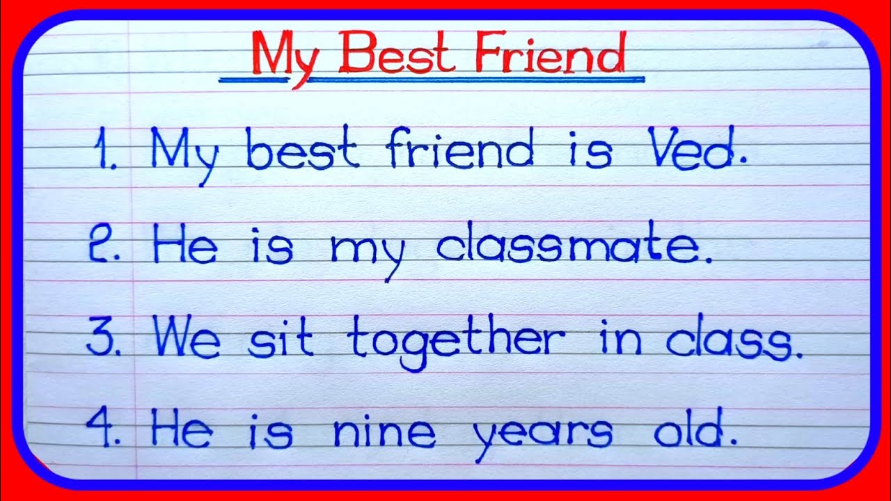 20 lines on My Best Friend | 20 lines on my best friend | my best ...