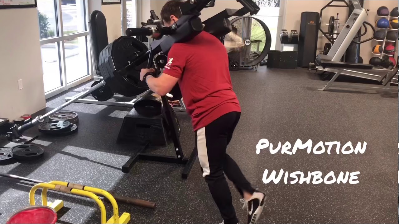 Landmine WishBone Squat/Eccentric-Isometric - YouTube