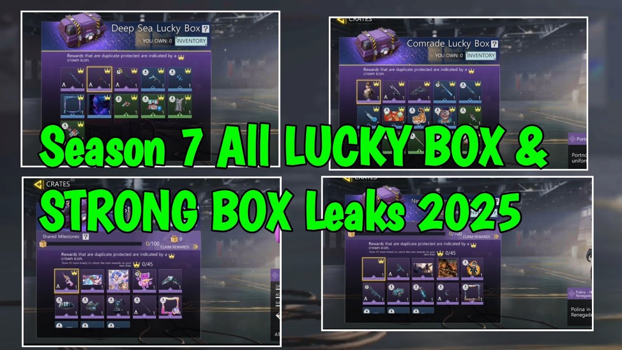 CODM SEASON 7 ALL STRONGBOX LEAKS 2025 | CODM SEASON 7 LUCKY BOX LEAKS ...