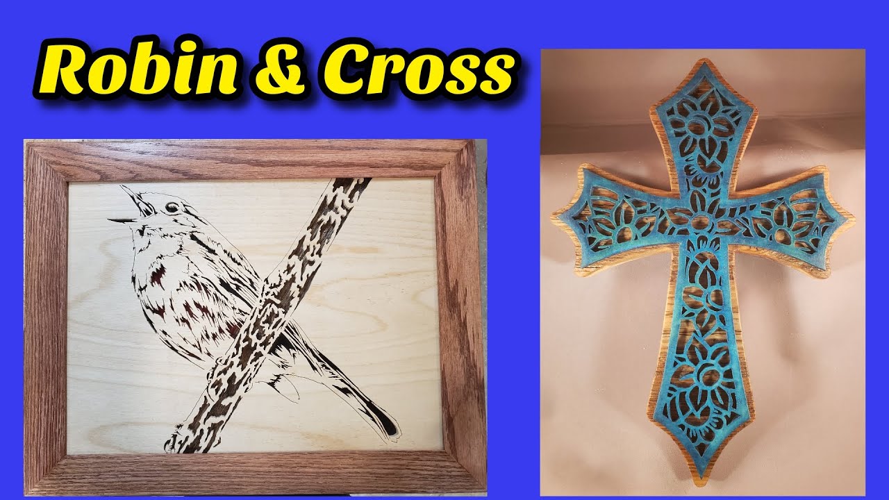 Scrolled Cross & Robin - YouTube