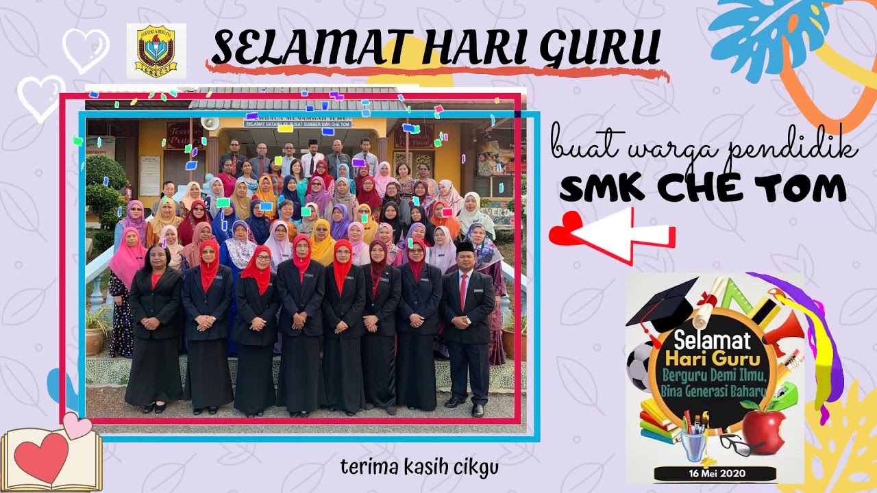 Hari Guru SMK Che Tom 2020 - YouTube
