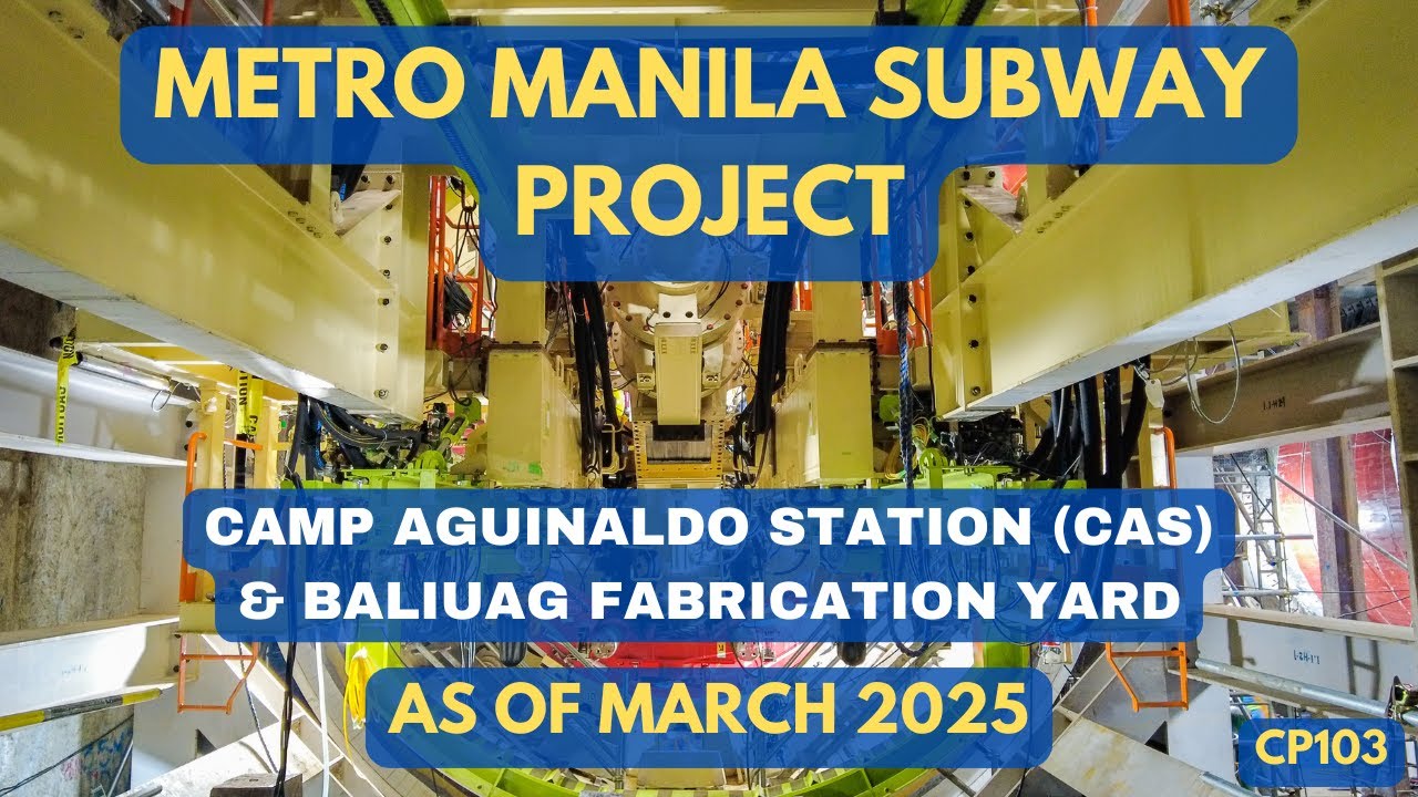 Metro Manila Subway Project - MMSP-CP103 Progress Video as of March ...