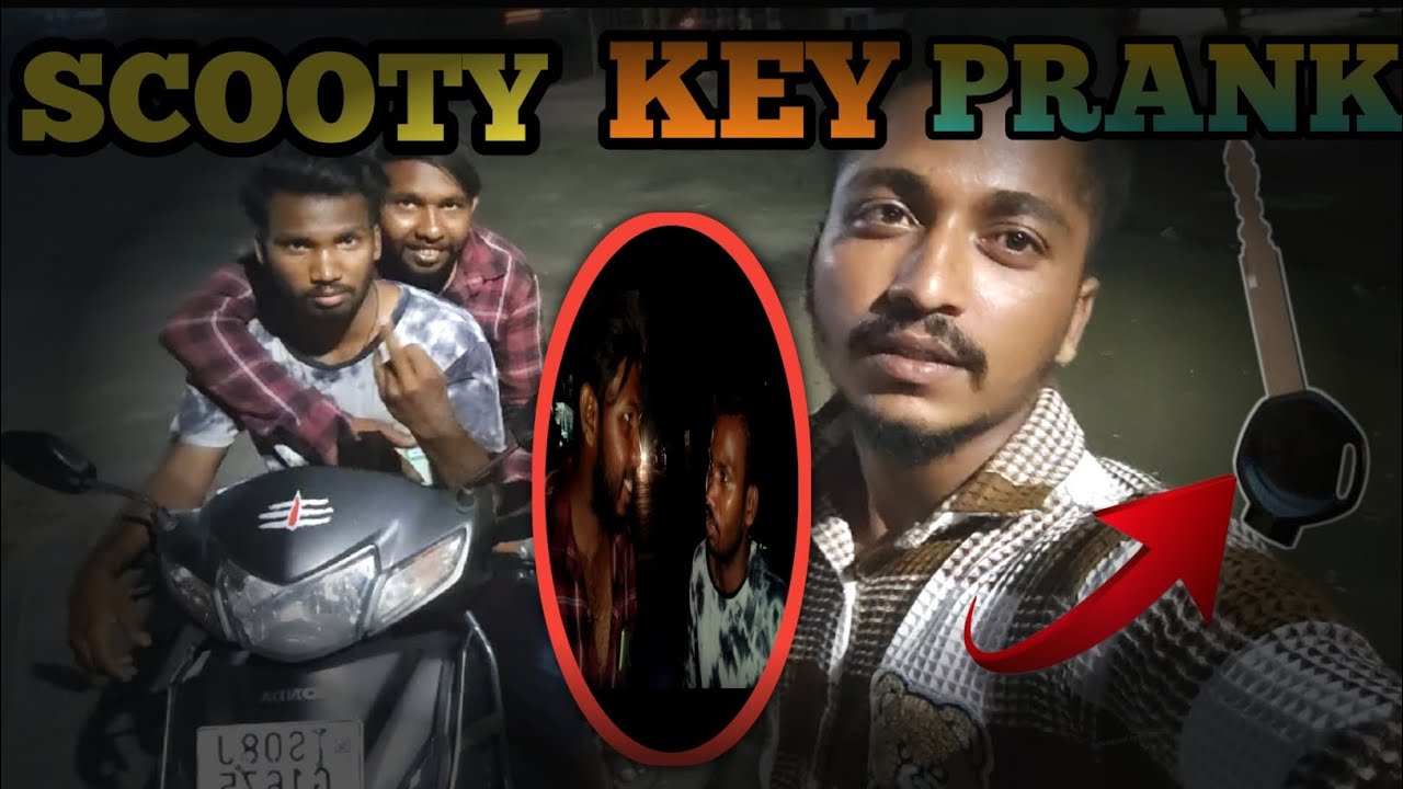 SCOOTY KEY PRANK🗝️😂|VIRAL PRANK |CRAZY ABBU VLOGS - YouTube