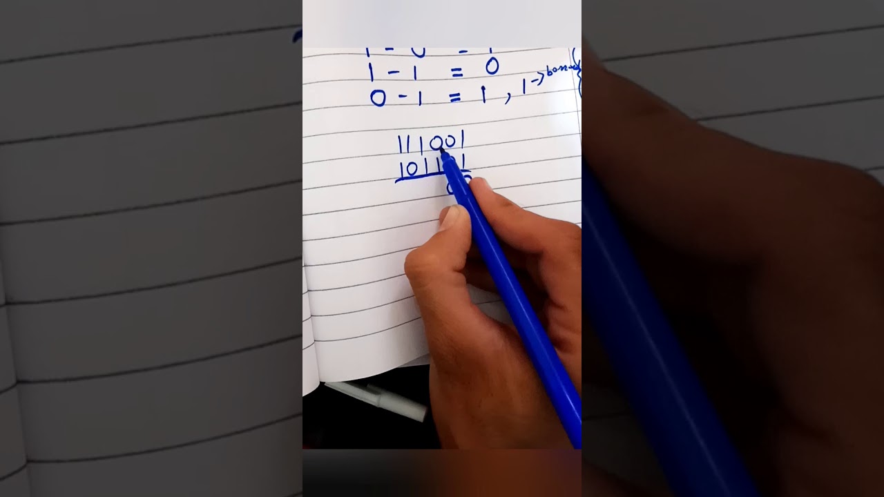 Binary Subtraction How To Subtract Binary Numbers YouTube Binary Subtraction How To Subtract Binary Numbers YouTube