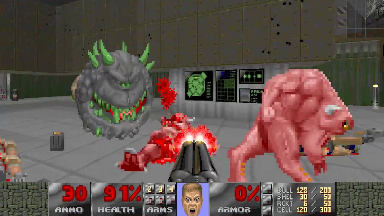 Shovelware Adventure - Epic Big map for DooM 2 - ZDaemon coop gameplay ...