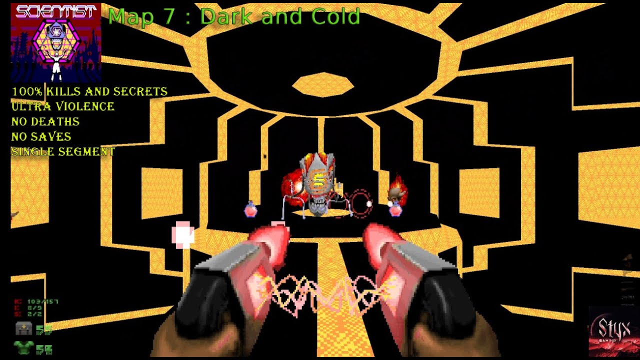 Doom 2 Scientist 2023 Map 7 : Dark and Cold ( Ultra Violence 100% ...