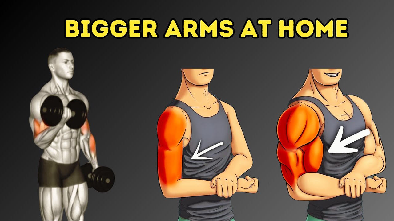 How to build bigger arms with only dumbells - YouTube