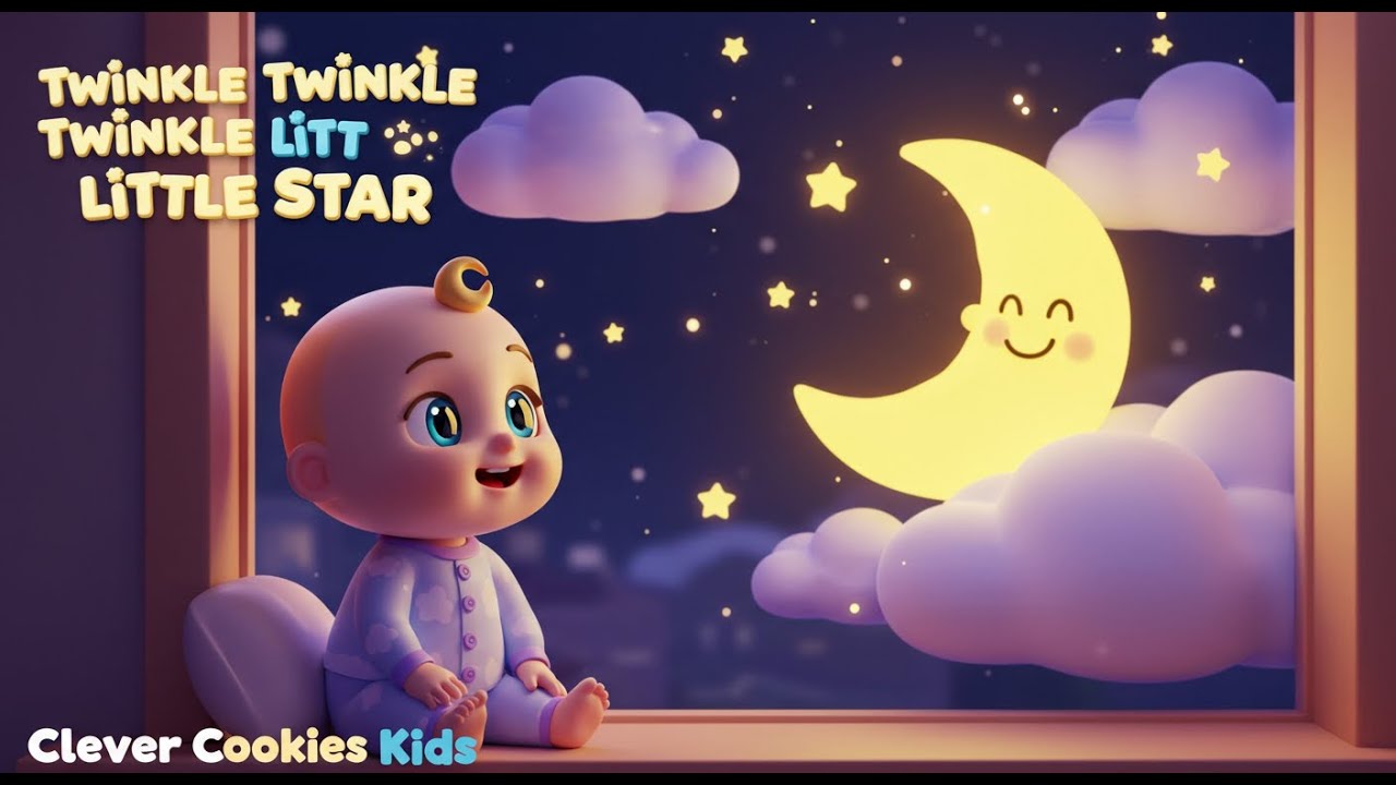 Twinkle Twinkle Little Star Song | Bedtime Lullaby for Babies | Clever ...
