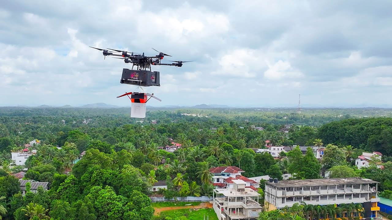 Air dropping disaster relief box | Packwell Lanka - YouTube
