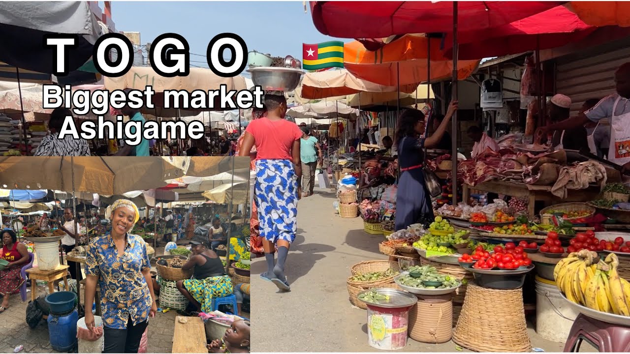 Inside The Biggest Market TOGO || African Village life || West Africa ...