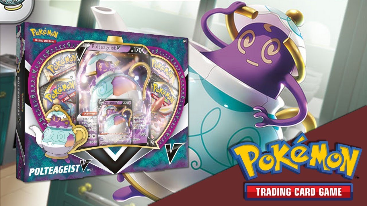 Pokémon TCG: Polteageist V box opening - YouTube