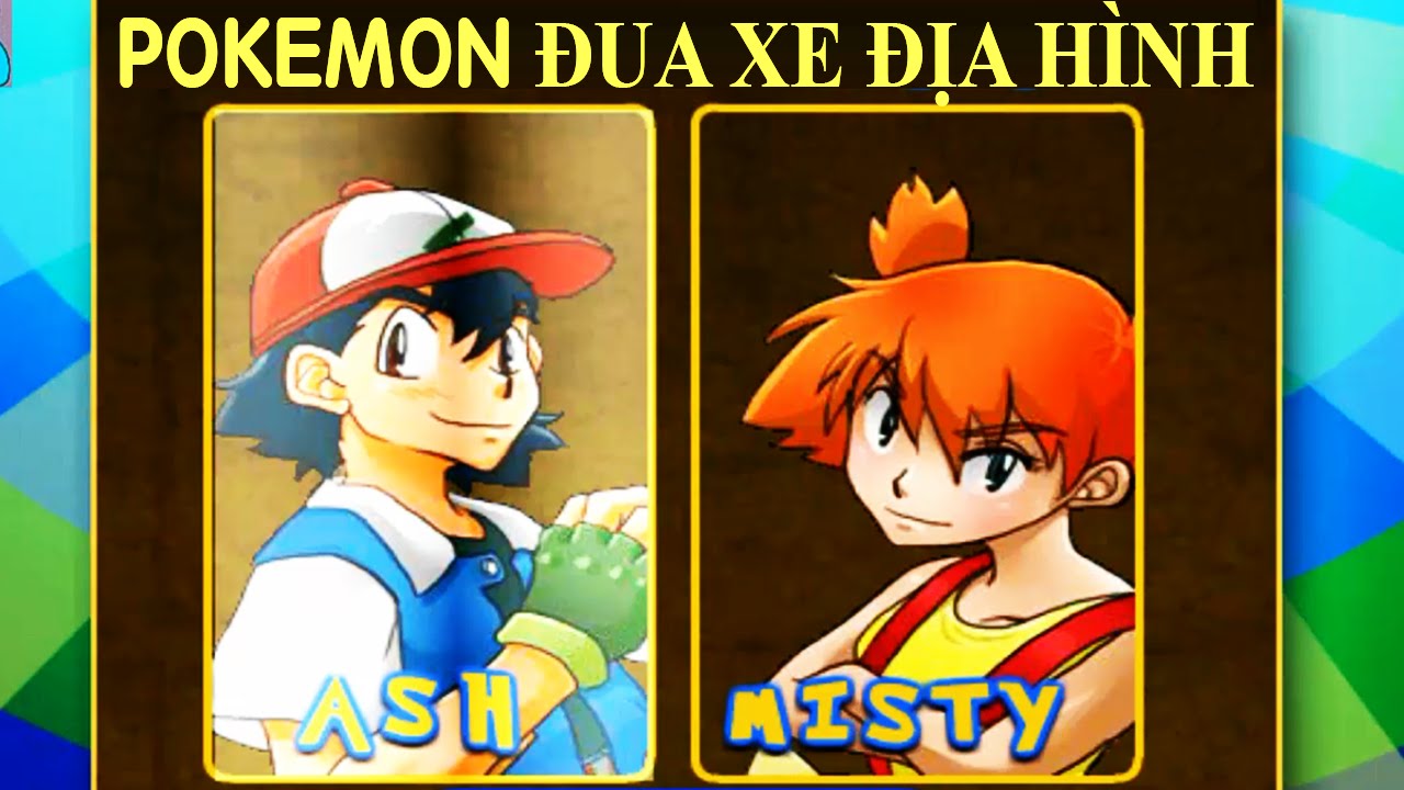 Game Pokemon Bike - Ash và Misty đua xe địa hình - Ash and Misty ride ...