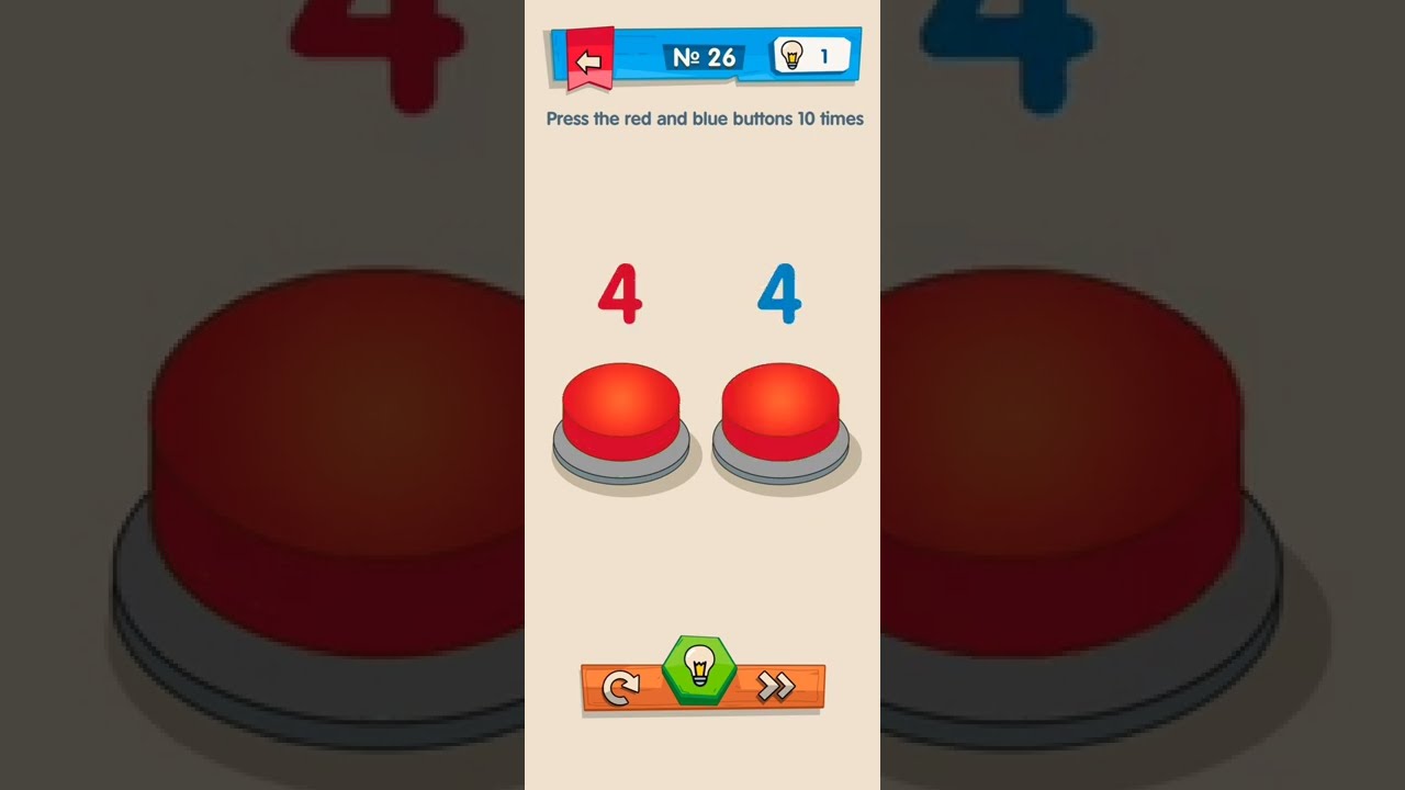 PRESS THE RED AND BLUE BUTTON 10 TIMES IQ BOOST LEVEL SOLUTION| ALL ...
