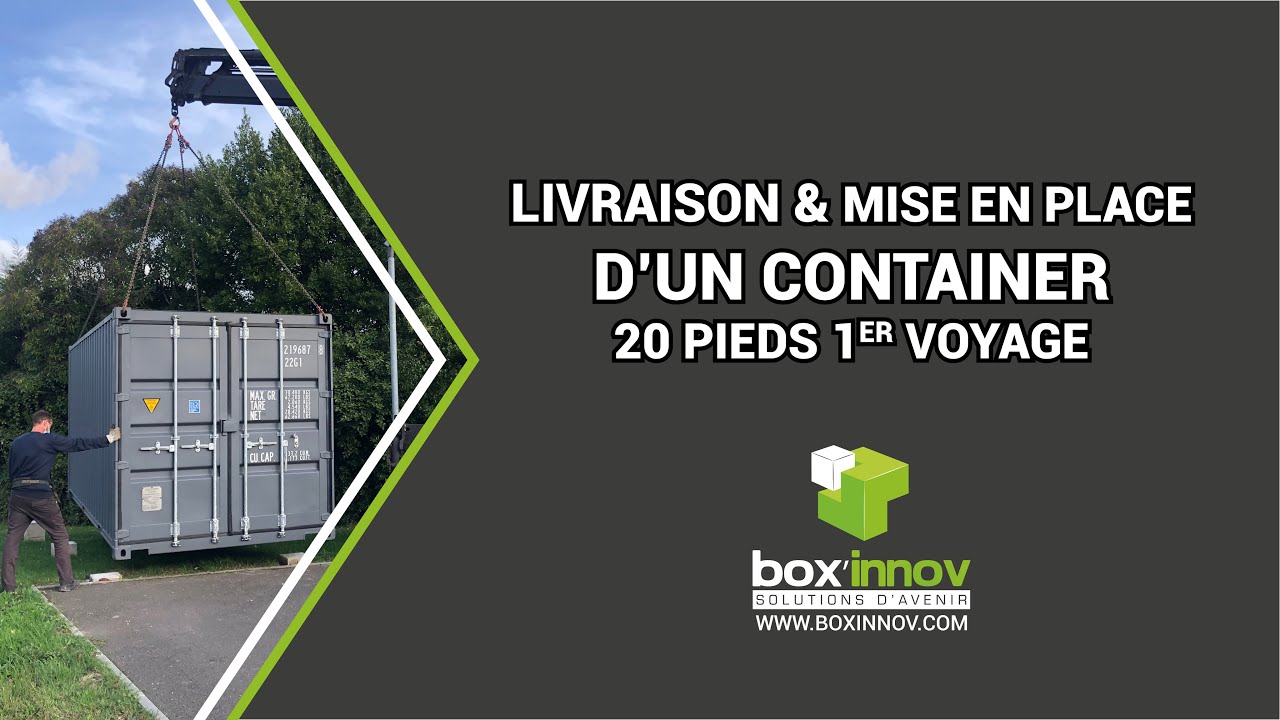 TOUT CONNAITRE SUR LA LIVRAISON ET MISE EN PLACE D'UN CONTAINER ...