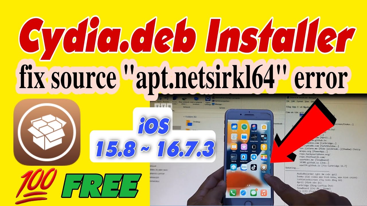 [UPDATE] Cydia Installer.deb | Jailbreak Rootful iOS 15.8 ~ 16.7.3 # ...