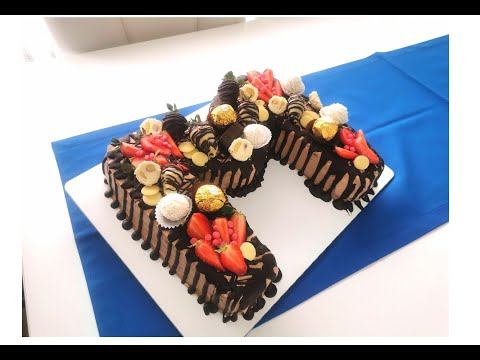 M HARF PASTA😍 EVDE HAZIRLANABİLEN OLDUKÇA PRATİK #harfpasta #lettercake #alphabetcake