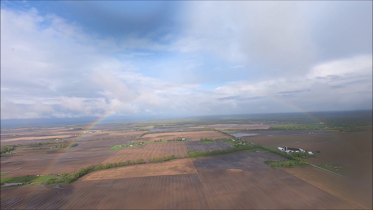 Rainbow From a Drone's Eye View - YouTube