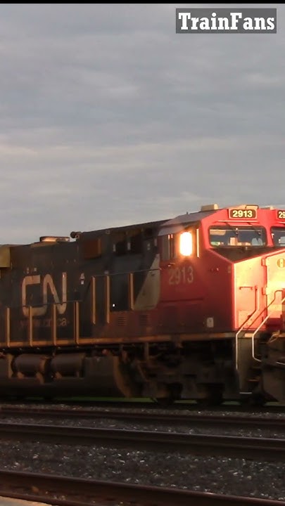 #shorts Manifest Train CN 2913 & CN 3962 Locomotives Sarnia #railfans - YouTube