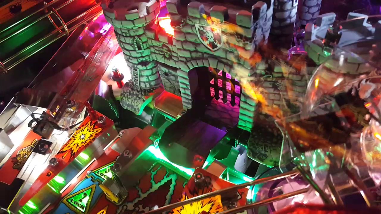 Medieval Madness remake pinball Color Changing Led inside castle - YouTube