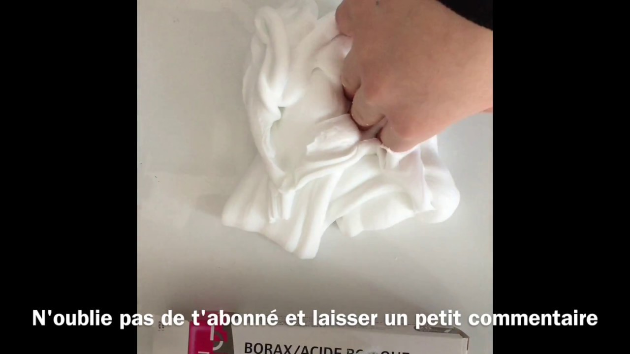 SLIME BLANC FLUFFY - YouTube