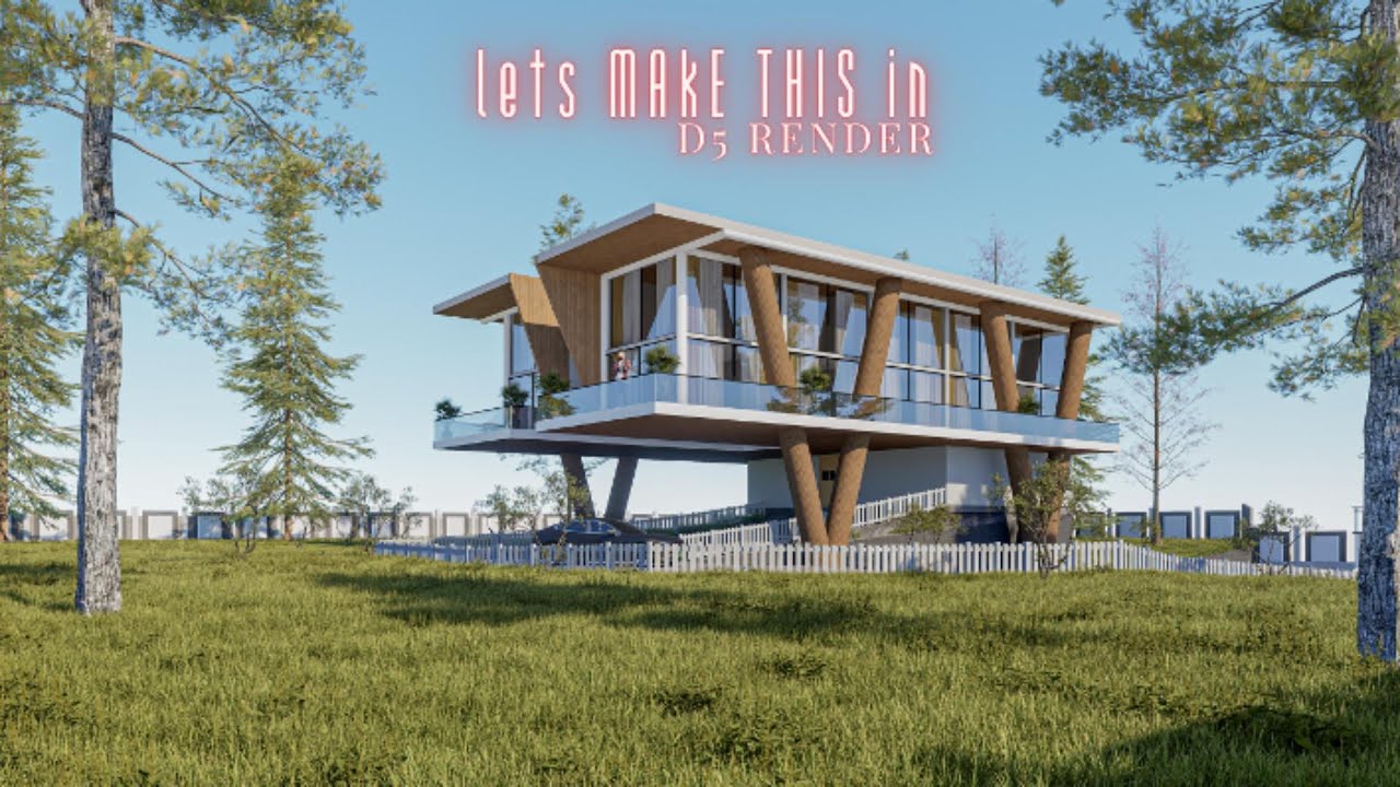 HOW TO MAKE THIS MODERN HOME IN D5 RENDER - YouTube