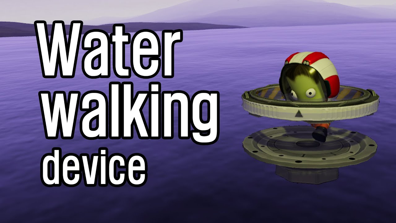 Water walking device [KSP 1.10.1] - YouTube