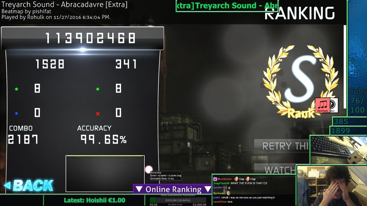 [Sightread] Treyarch Sound - Abracadavre 99.65% HDHR FC - YouTube