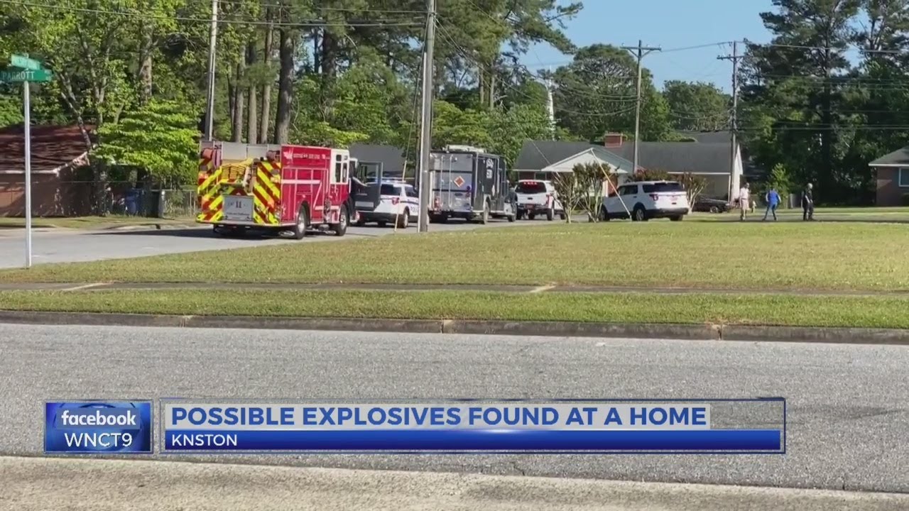 Potential Explosives Found in Kinston Home - YouTube