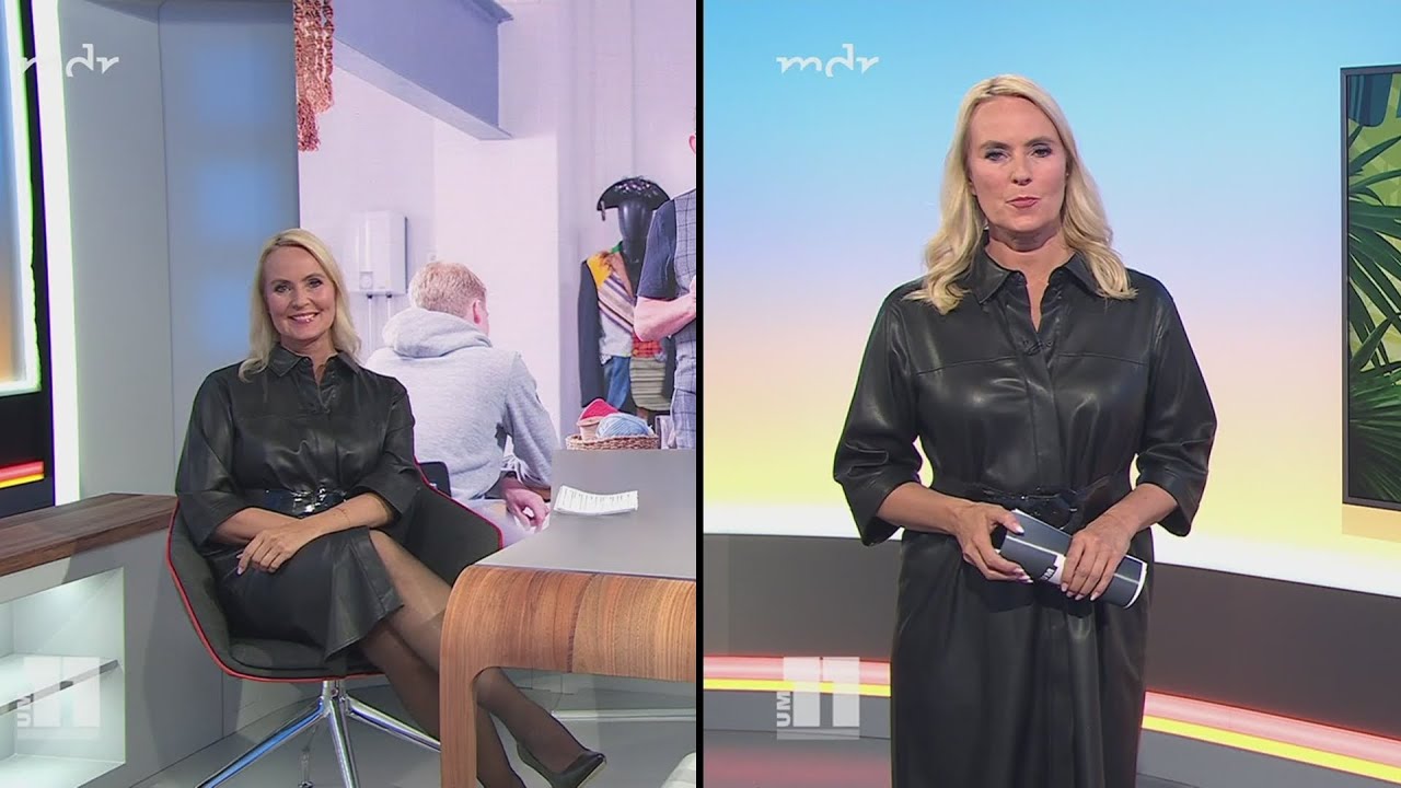 Leather Dress Pantyhose High Heels Anja Petzold 20230421 - YouTube