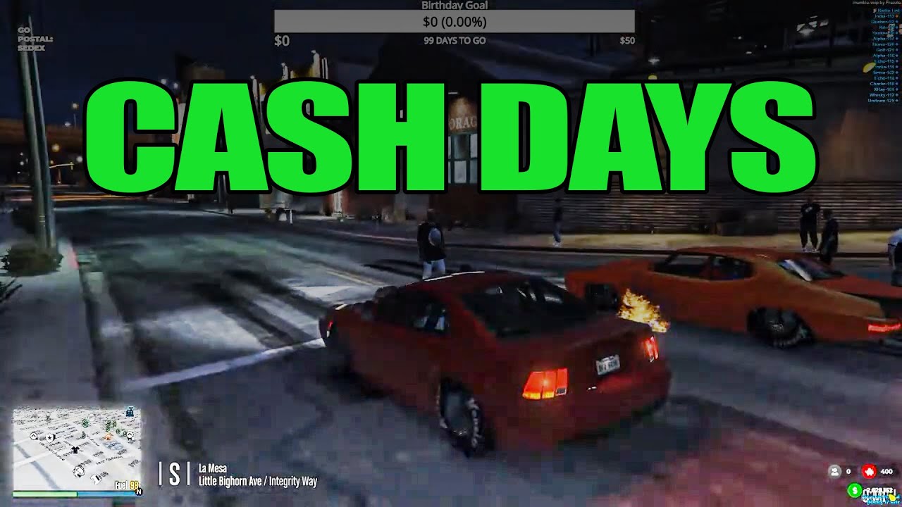 Fivem Gta5 Cash Days Drag Racing Code 9 4 Server For Car Enthusiasts 1320videos Youtube