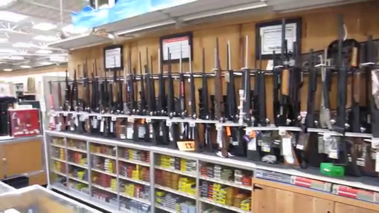 Gun counter at Fred Meyer - YouTube